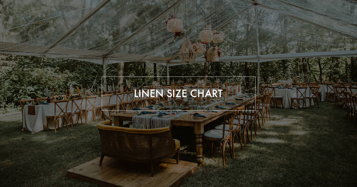 Linen Size Chart - Create A Scene Events